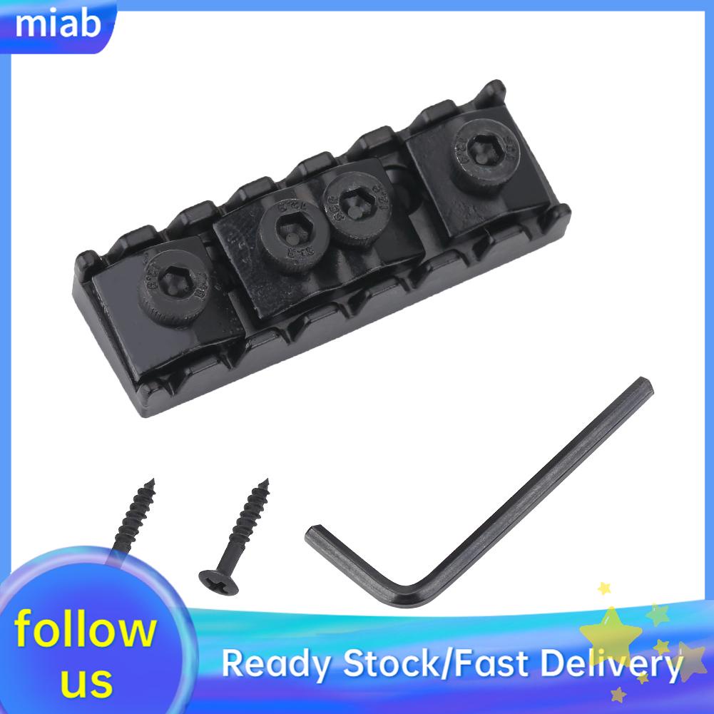 Maib Alloy Black String Lock Locking Nut Set For 7 Electric Guitar ...