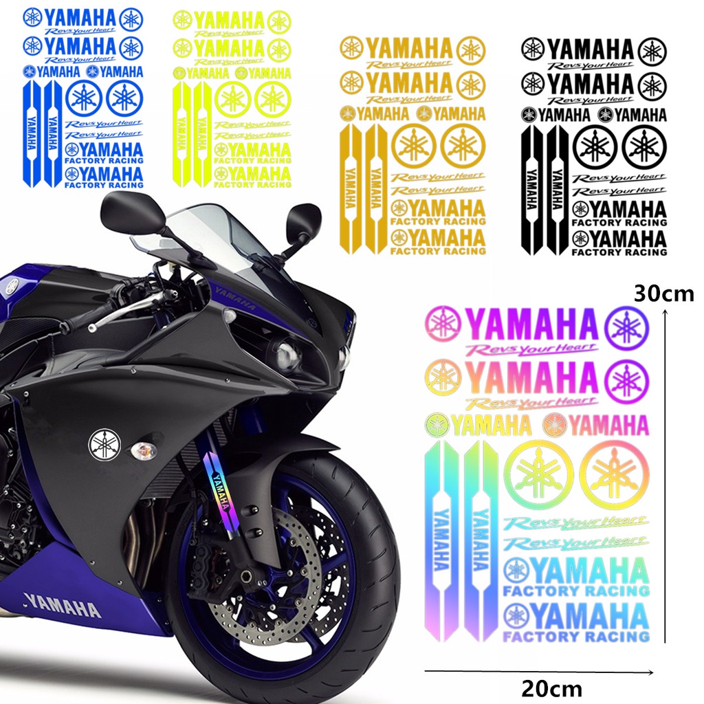 YAMAHA y15 zr Reflective Sticker Fender Decal Factory Racing Revs Your ...