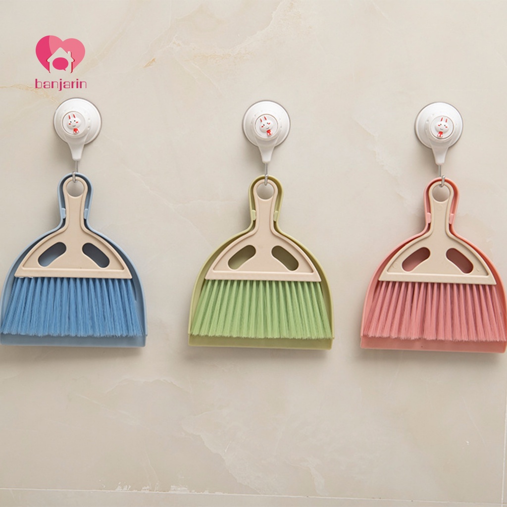 Banjarin Desktop Dustpan Mini Broom Portable Small Broom Dustpan Set ...