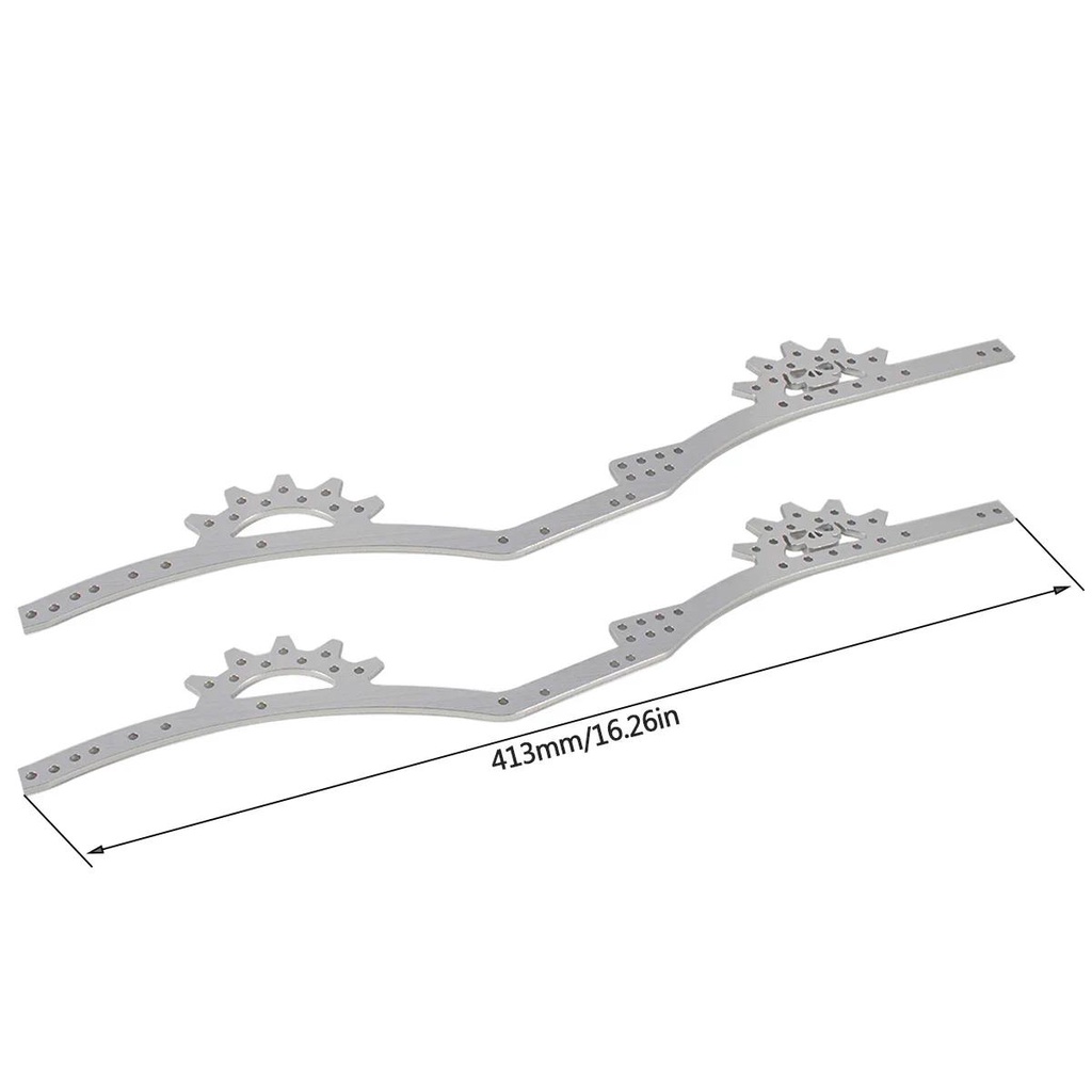 Aluminum Alloy LCG Chassis Kit Frame Rails Metal Girders CMS Servo ...