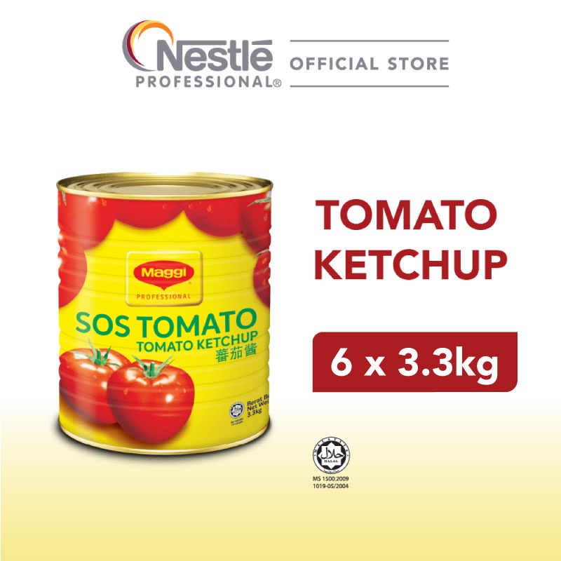 MAGGI Tomato Ketchup - 3.3kg x 6 (1 carton) | Shopee Malaysia