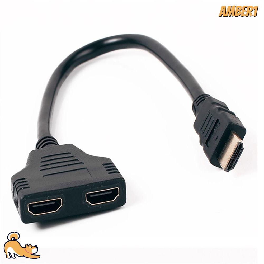 AMBER1 HDMI Splitter Adapter, 1080 1 Input 2 Output Video Cable, 2023 ...