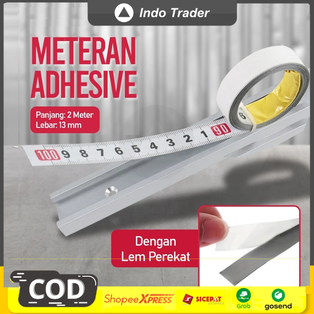 Meter Adhesive Scale Bar Steel Ruler 2 Meter Meter Tape Has Glue ...