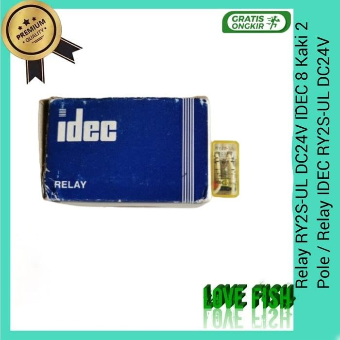 Relay RY2S-UL DC24V IDEC 8 Feet 2 Pole / Relay IDEC RY2S-UL DC24V ...