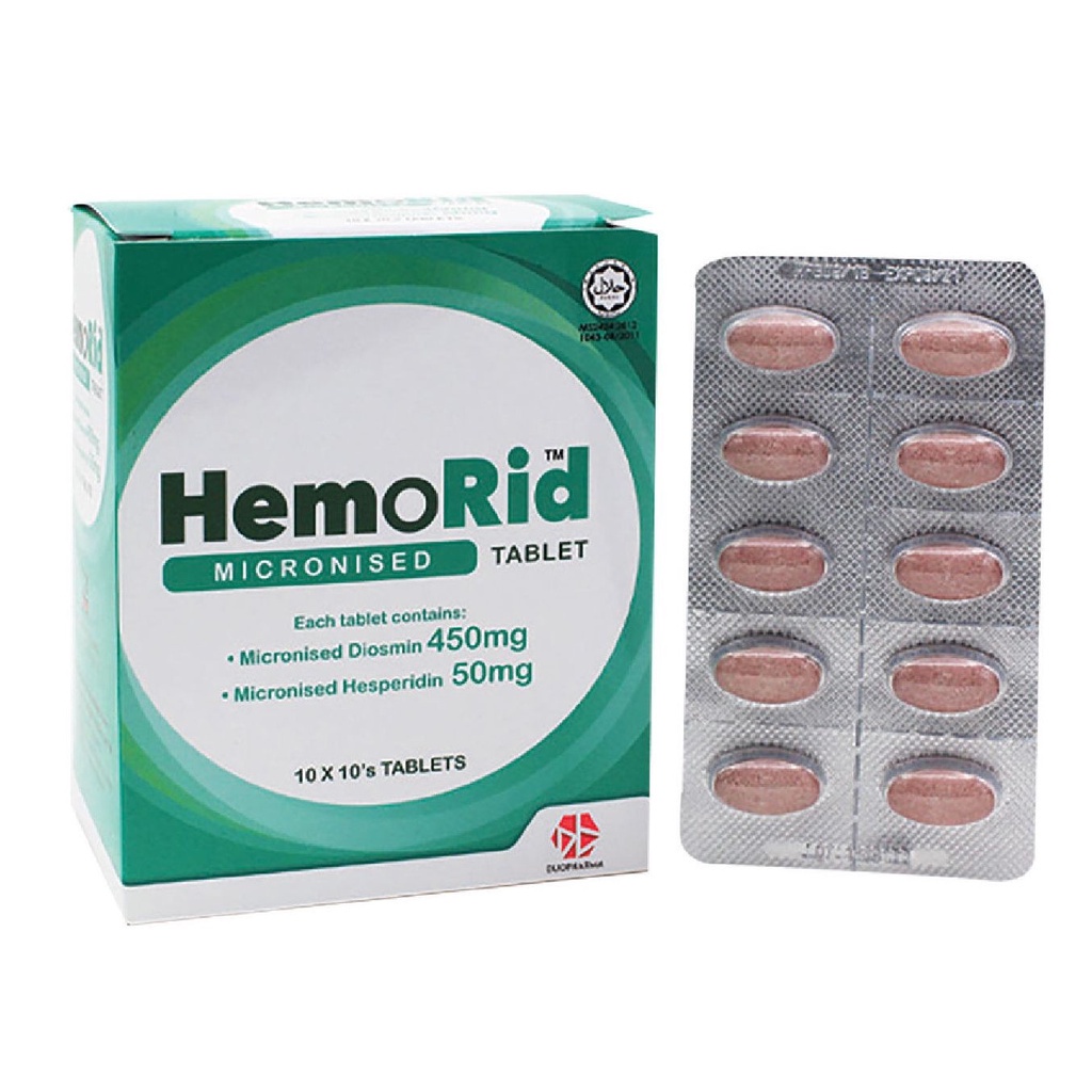 Hemorid Micronised Tablets 10 x 10's *New Packaging* (Exp: Year 2025 ...