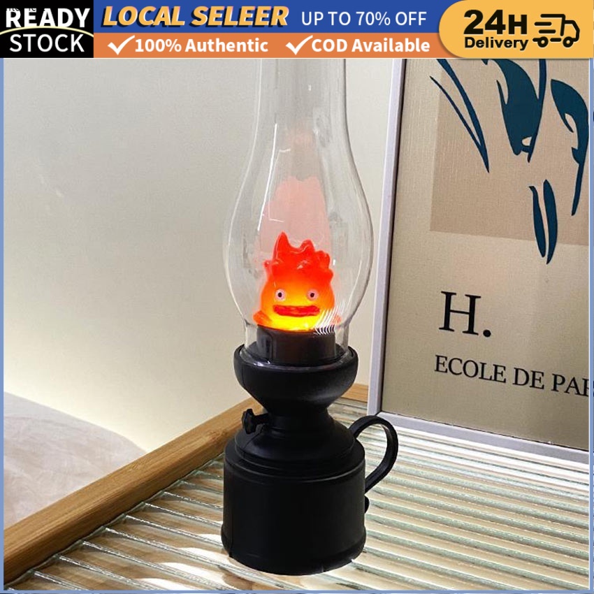 Howl's Moving Castle Calcifer Desktop Lamp Collection Toy Anime ...