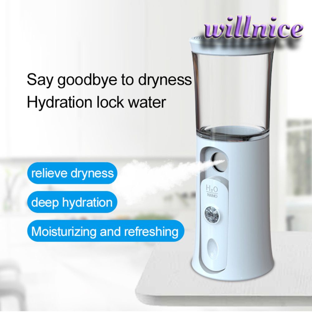 Colorful Lights Diamond Portable Face Spray Face Steamer Facial Mist ...