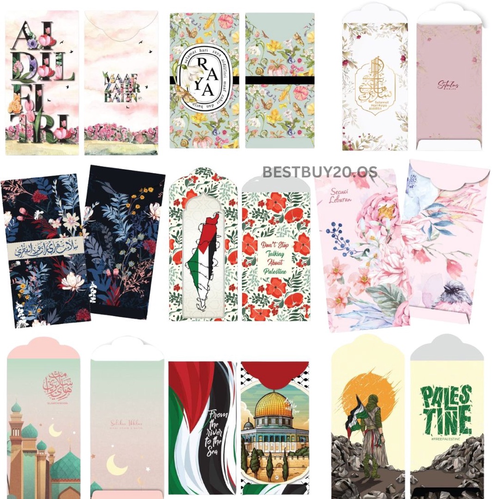 [Floral/Classic/Elegant] Sampul Raya 2024 Cantik Viral Flora Floral ...