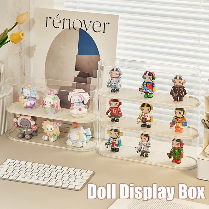 Toys Display Box Transparent Acrylic Doll Storage Box Dustproof Model ...