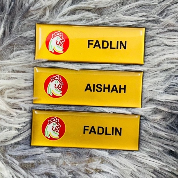 Name Tag Epoxy Acrylic Chicken Rice Shop (70X20mm) | Shopee Malaysia