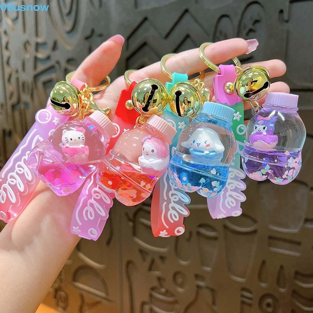 USNOW Oil Quicksand Pendant, Kuromi Melody Kawaii Ornaments Candy Color ...