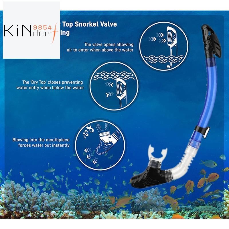 Full Dry Diving Snorkel Breathing Tube with Silicone Mouthpiece ...