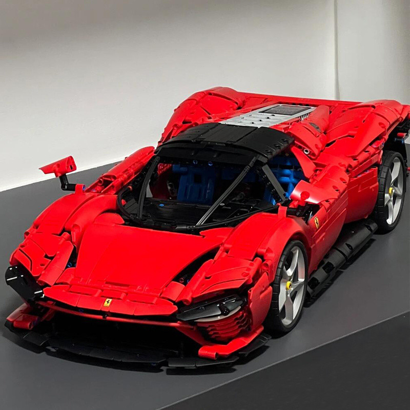 Compatible with Ferrari SP3 Building Block Sports Car Model Car Huge ...