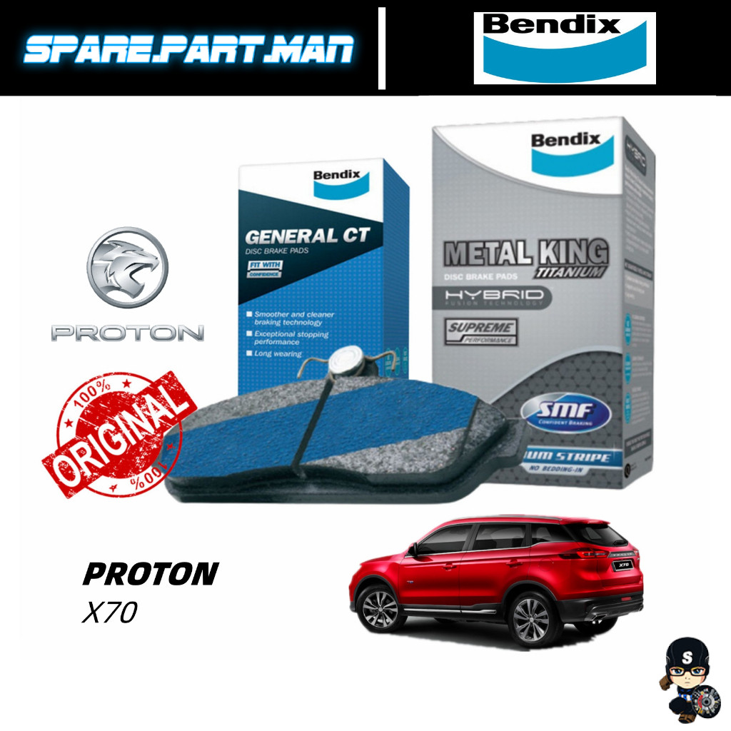 Original Bendix Brake Pad - Proton X70 Bendix Metal King / General CT ...