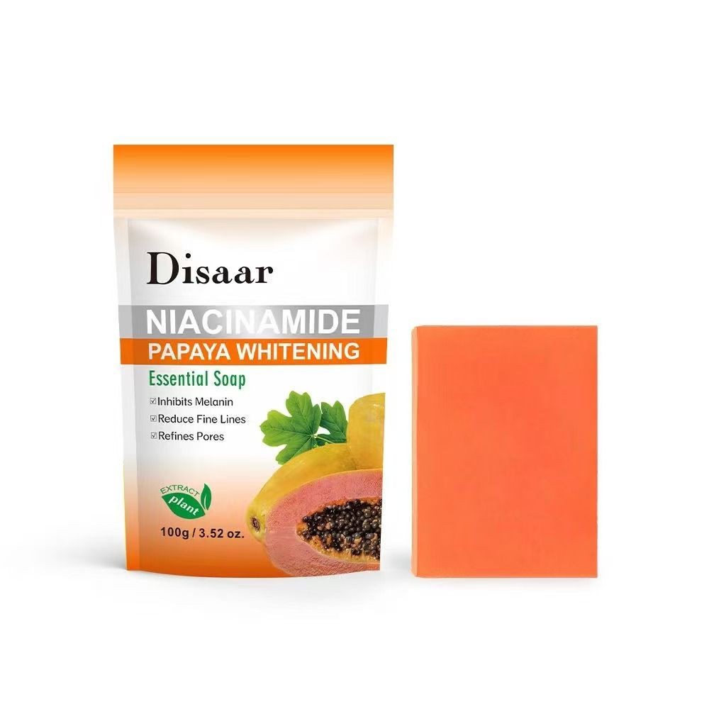 DISAAR Niacinamide Papaya Whitening Soap 100g To Refine Pores, Reduce ...