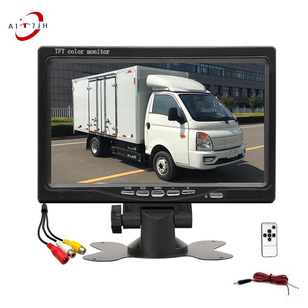 12V-36V 7inch Car Monitor 16:9 800x480 LCD Rearview Monitor with 2 Way ...