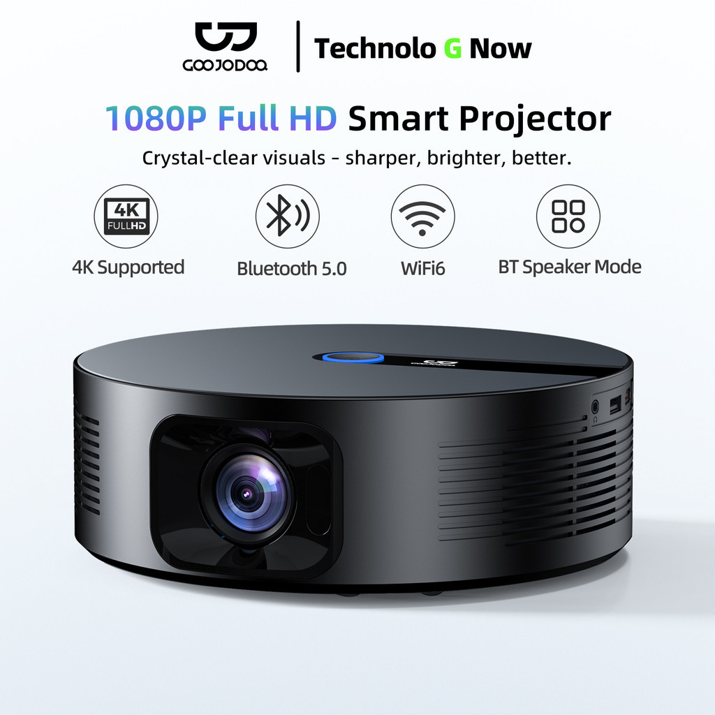 GOOJODOQ Smart Focus Bluetooth 1080P Smart Projector | Shopee Malaysia