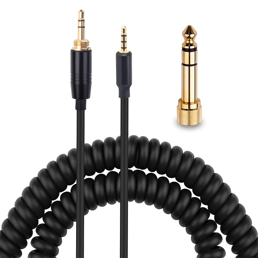 6.35mm Spring Coiled Replacement Cable Extension Cord For Shure Aonic ...
