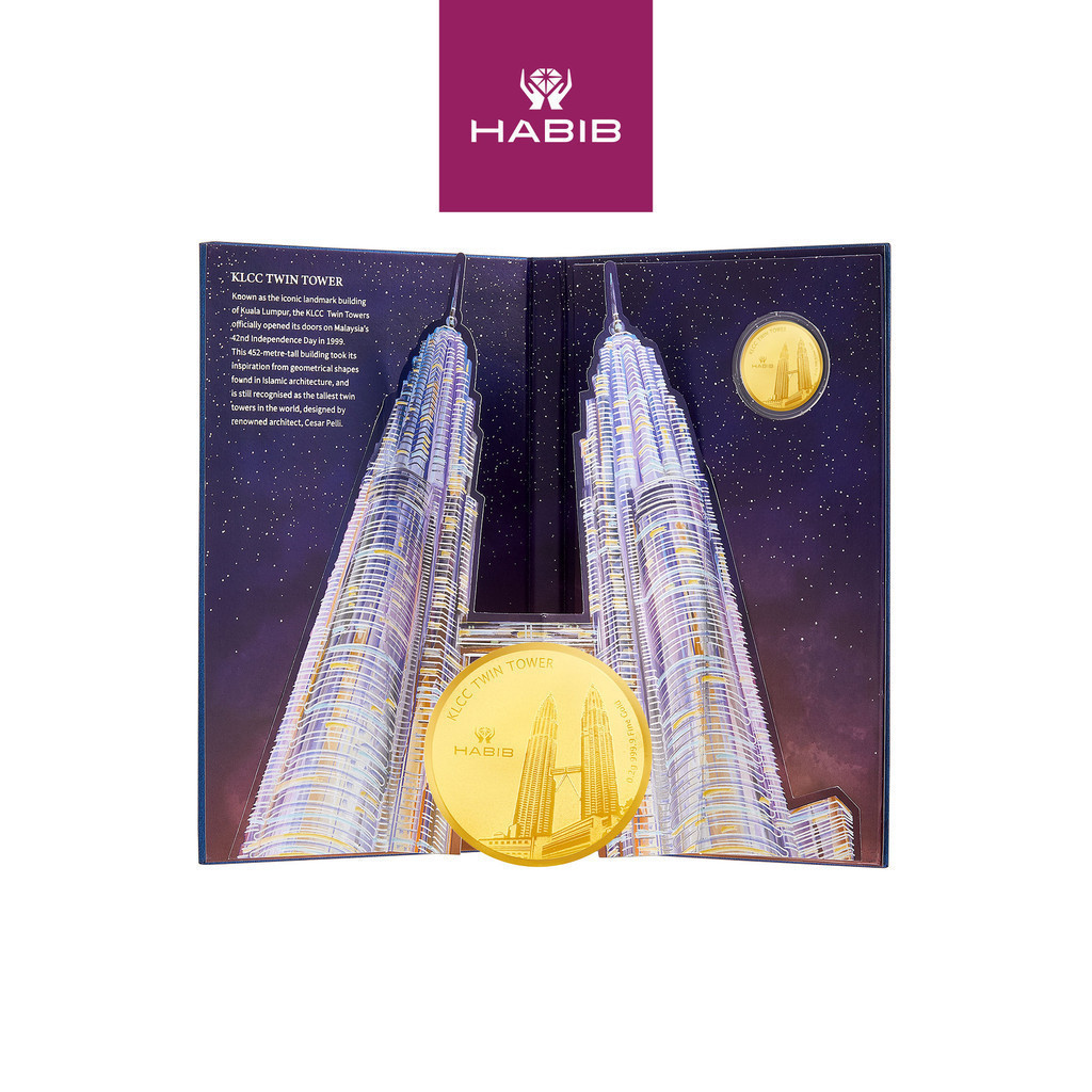 HABIB KLCC Twin Tower | 999.9 Gold Wafer Coin (0.20g) | Shopee Malaysia