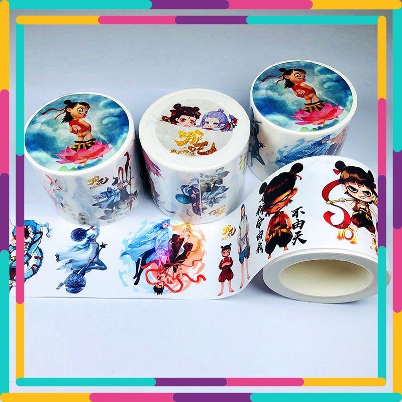 Nezha Demon Boy's Landing Paper Tape Domestic Anime Character Nezha Ao ...