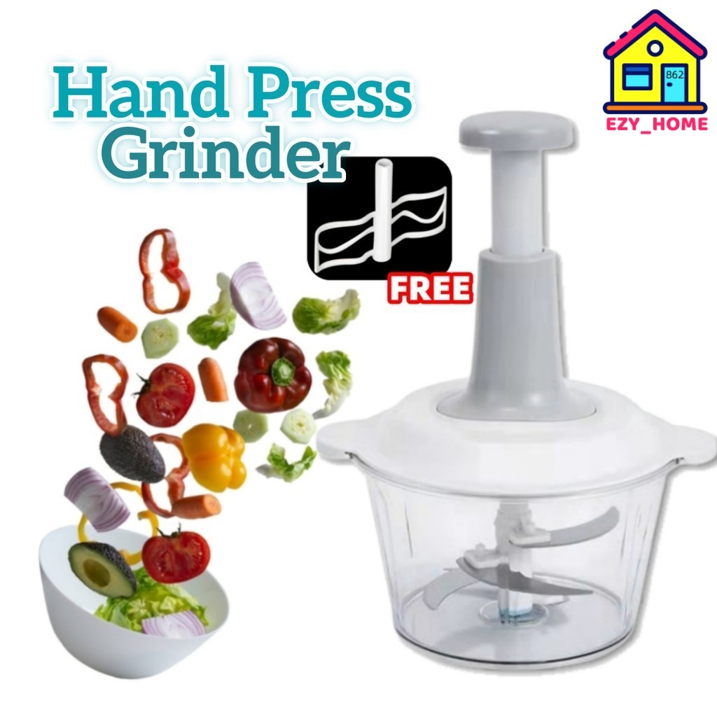 Manual Hand Press Grinder Food Processor Multifunction Gourmet Cuisine ...