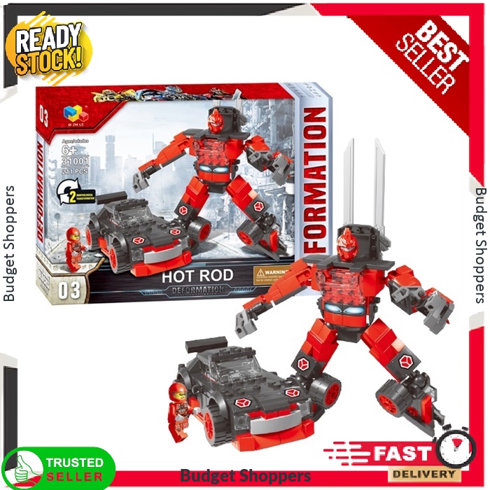 Bumblebee Transformer Building Blocks 2 in 1 Deformation Car Robots ...