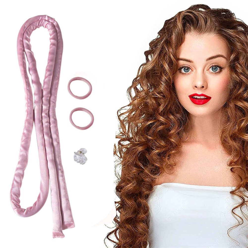 1.6M Sleeping curling tools Heatless Curling Rod Headband Hair Curler ...