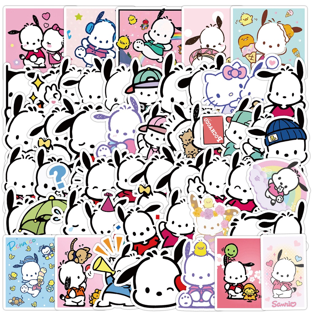 POCHACCO 50 pcs Waterproof Non Repeating Stickers Pack | Shopee Malaysia