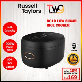 Russell Taylors (1.8L) Digital Low Sugar Rice Cooker RC10 | Shopee Malaysia