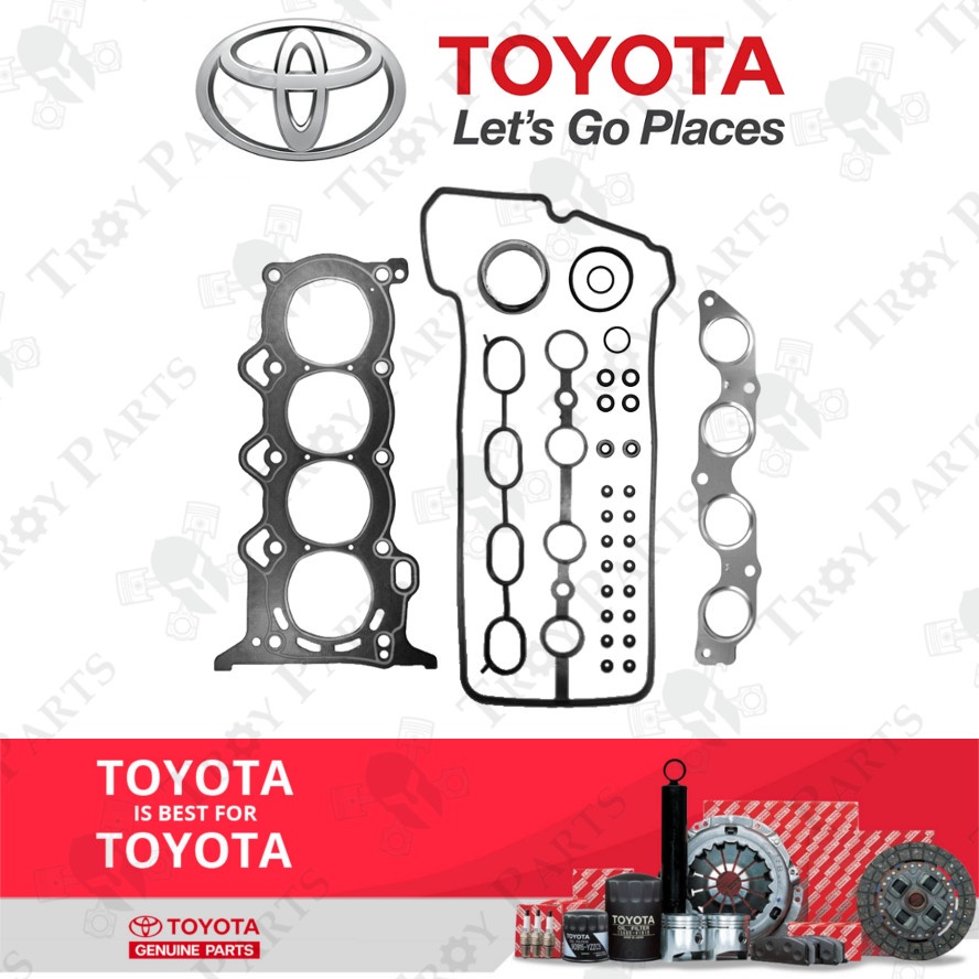 Toyota Head Top Gasket Set 04112-21040 For Toyota Vios NCP42 NCP93 1NZ ...