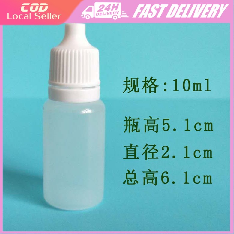 10ML 50Pcs/Bag Plastic Eye Drop Dropper Bottle Squeezable Anti-Leak ...