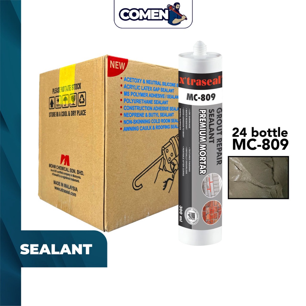 XTRASEAL MC-809 Grout Repair Sealant 300ml (Grey) (24 Pcs/Box) | Shopee ...
