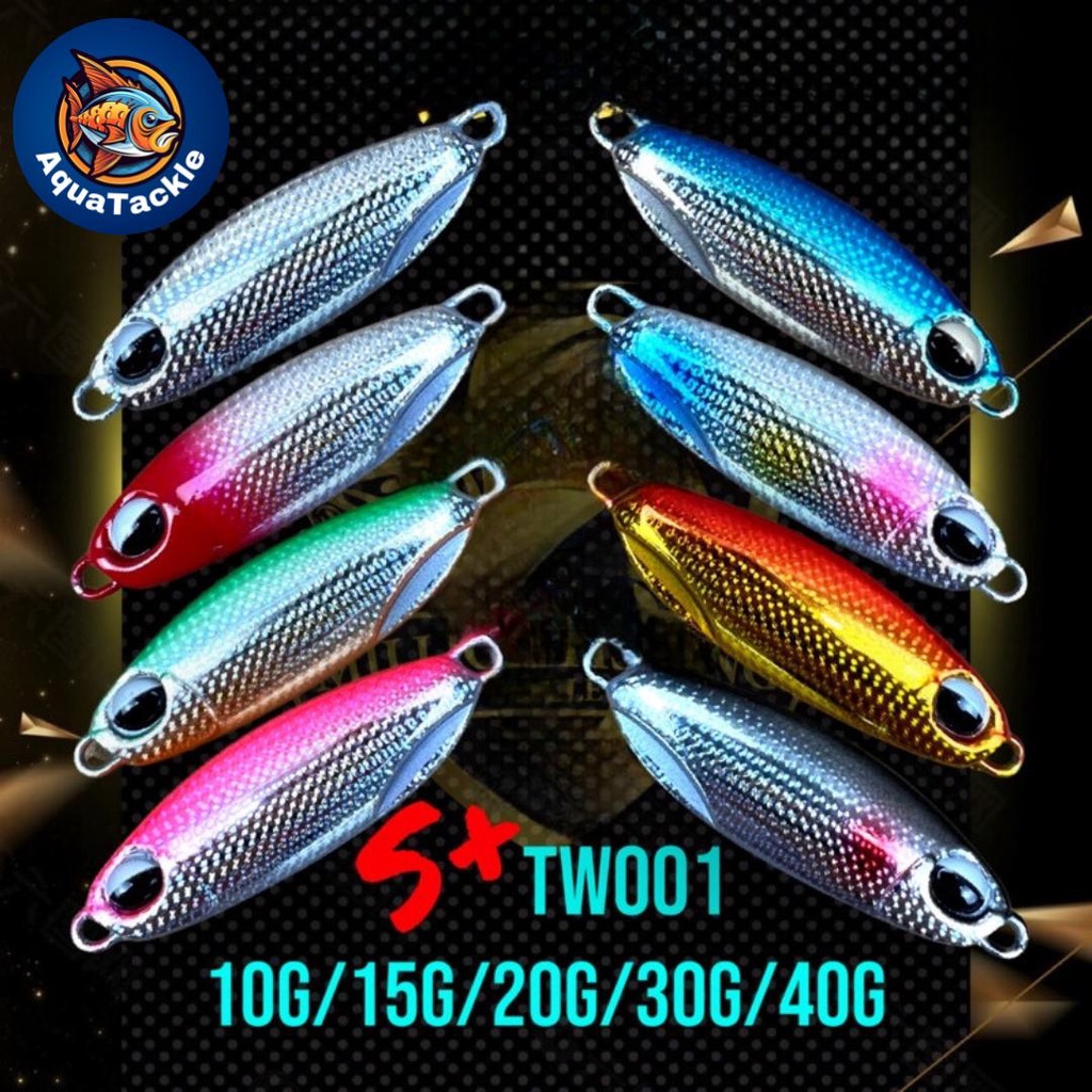 AquaTackle - 【METAL BILIS MICRO Jig 】 1Pcs 10g/15g/20g/30g/40g Umpan Jig Metal Jig Lure/Slow Jig ...