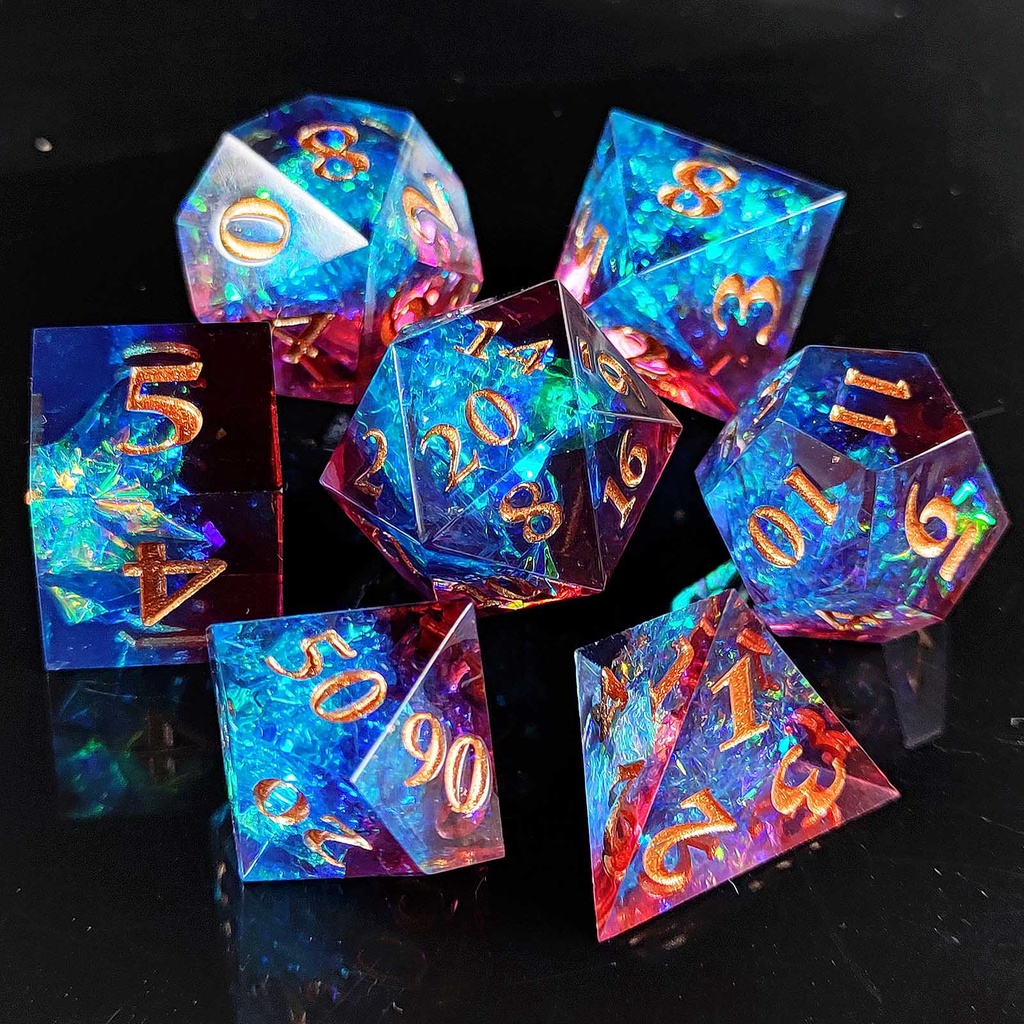 COC Running Group Dice Chrysanthemum Stone DND Dice TRPG Dragon and ...