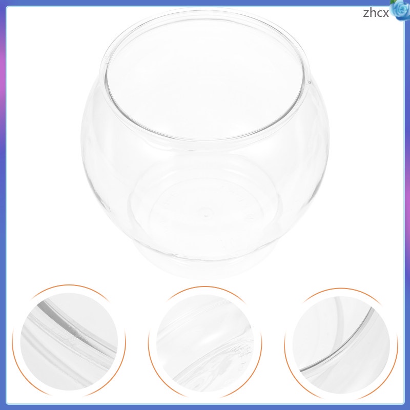 Large Plastic Planters Clear Pots Fish Tanks Container Goldfish Bowl ...