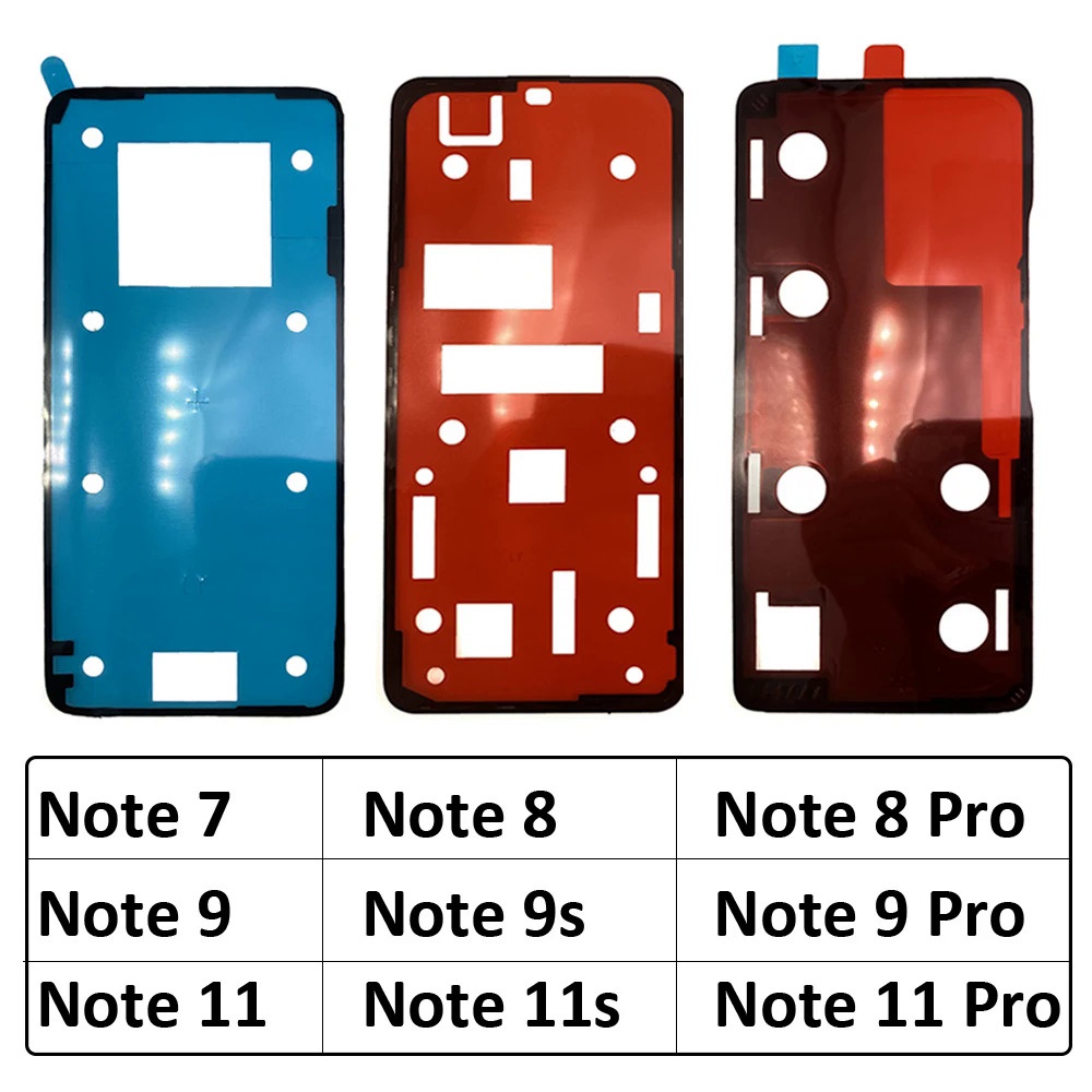 Original New For Xiaomi Redmi Note 7 8 9 9s 10 11 11s Pro Plus 4G 5G Adhesive Sticker Back ...