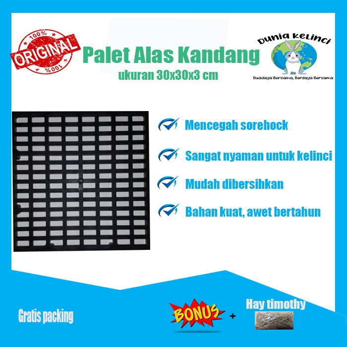 Footrest PALLET CAGE TREATMENT 30X30 CM RABBIT DOG CAT GUINEA PIG ...