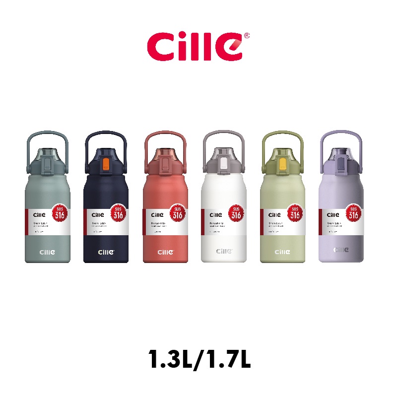 Cille 316SS Stainless Steel Vacuum Flask Thermoses Water Bottle With ...