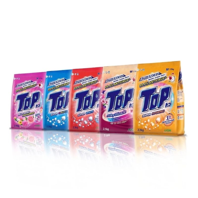 Top Detergent Powder Super White/Super Colour /Silky Miracle /Super ...
