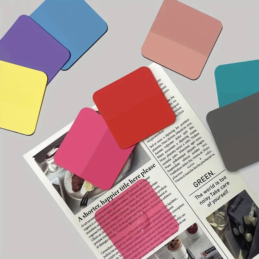 160 Sheets Colors Transparent Sticky Notes Waterproof Index Tabs Sticky ...