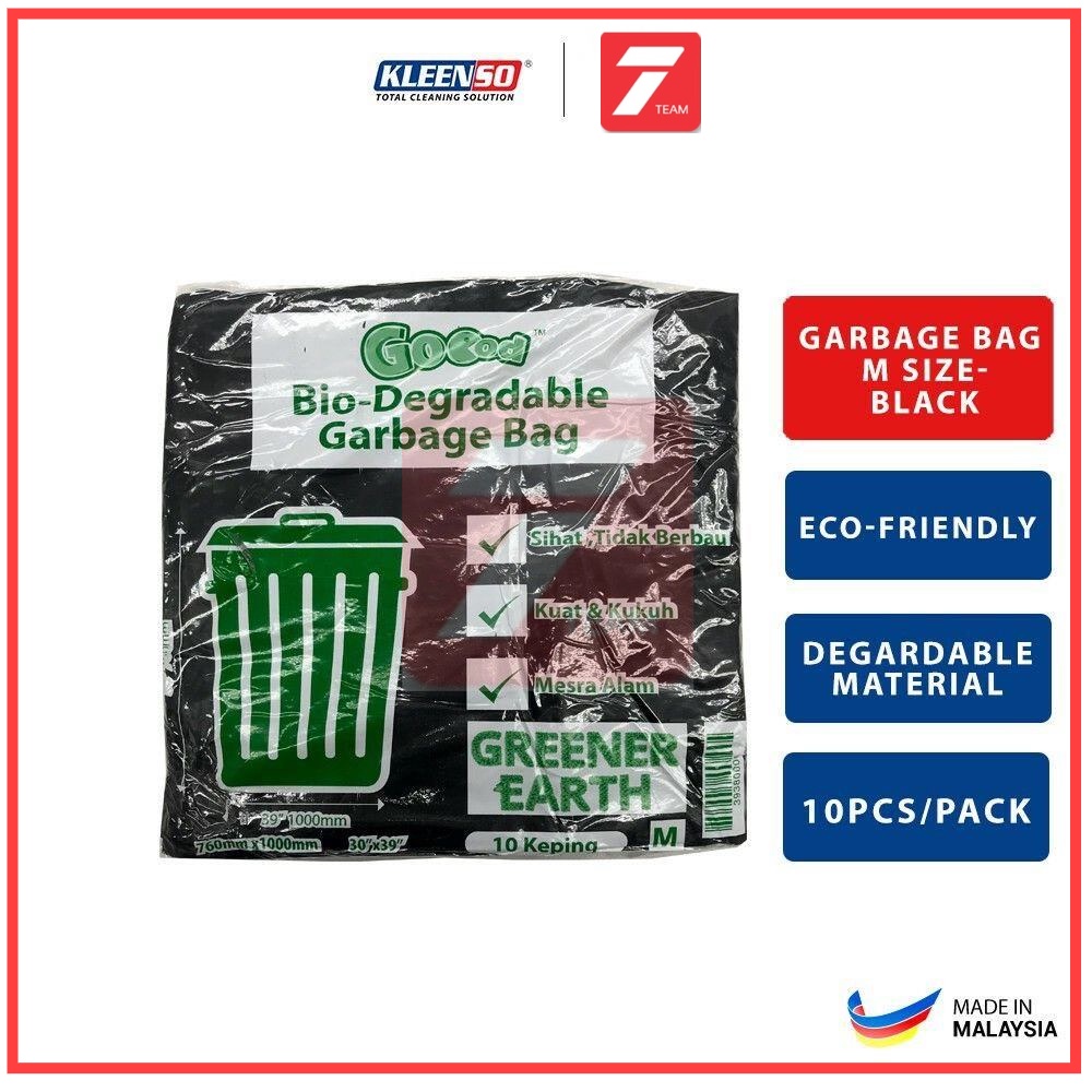 Ordinary Garbage Bag Black M Size - Black (760mm x 1000mm) 10PCS ...