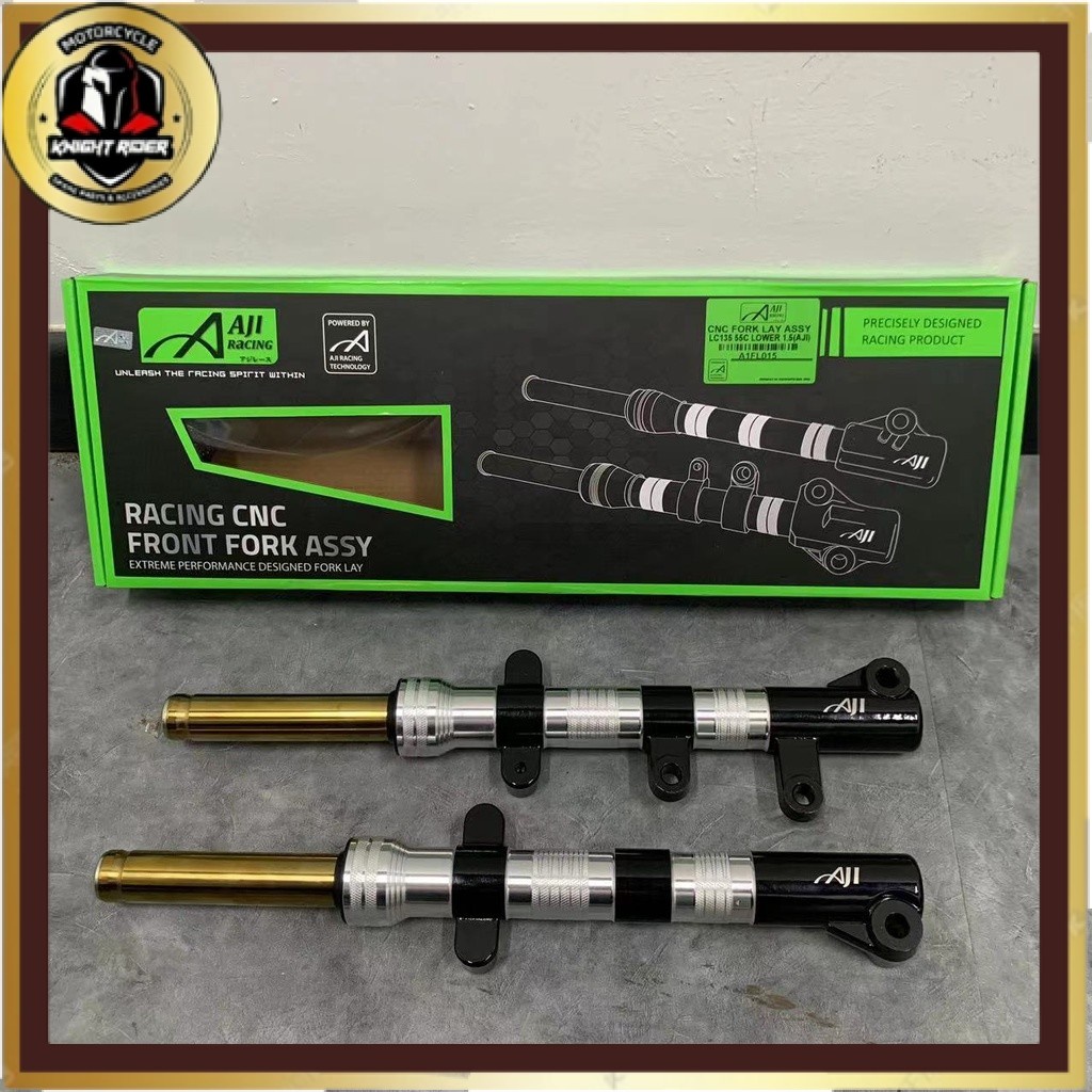 AJI CNC FRONT FORK LAY LC135 55C LOWER 1.5 CHROME GOLD AJI RACING CNC ...