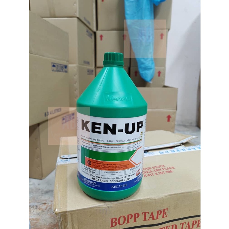 KEN UP 4L Herbicide Racun Rumput Rumpai Ladang 4L Kenup ( glyphosate 41 ...