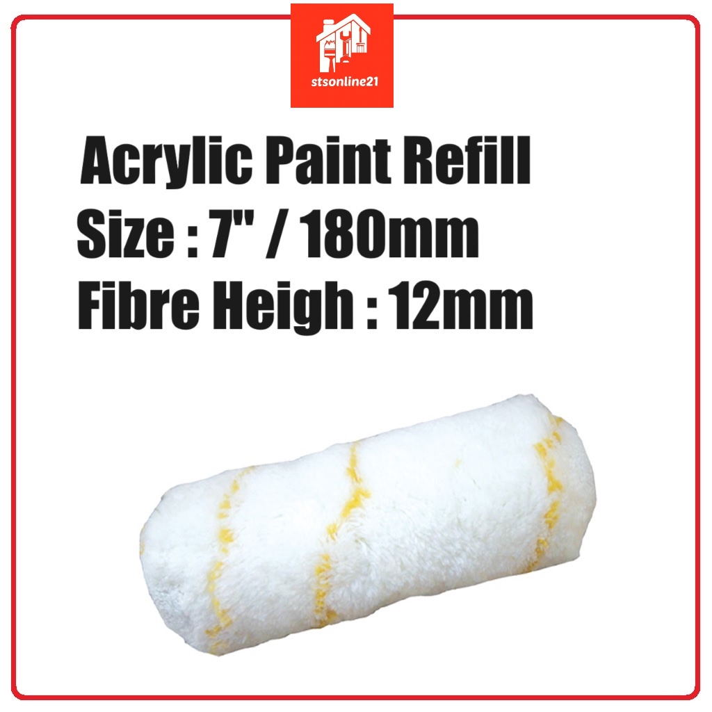 7" POLYESTER / ACRYLIC ROLLER REFILL 7 inch | Shopee Malaysia