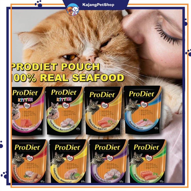 [KajangPetShop] Prodiet 85g Pouch Cat Wet Food Makanan Kucing Basah ...