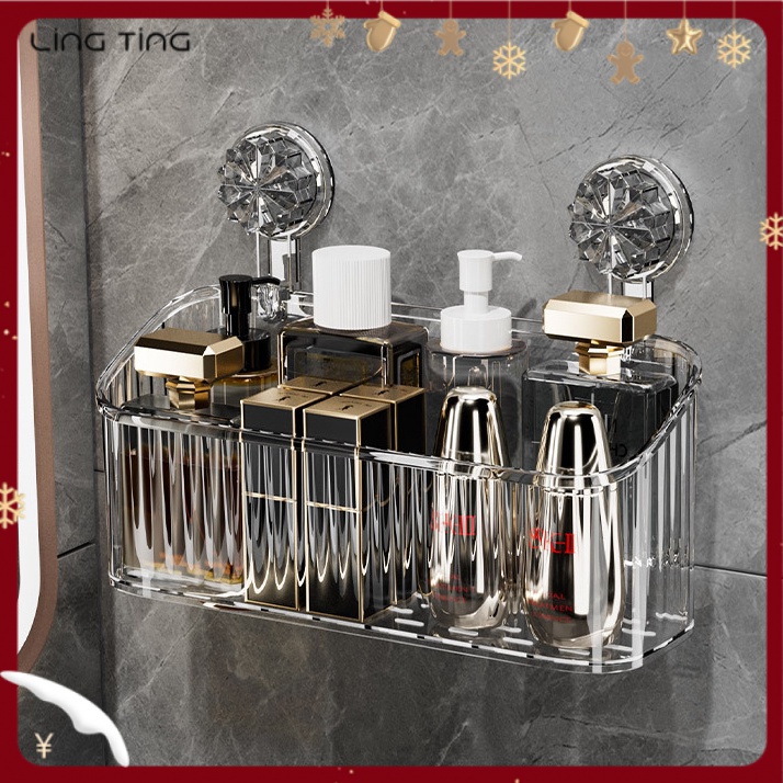 【Ready stock】Bathroom Suction Cup Rack Toilet Suction Cup Rack ...