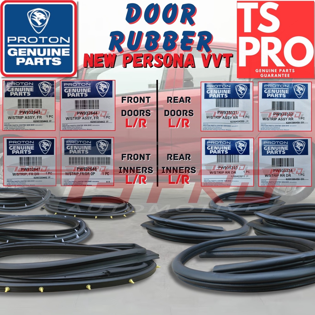 Proton New Persona VVT Genuine Door Rubber Getah Pintu Weather Strip ...