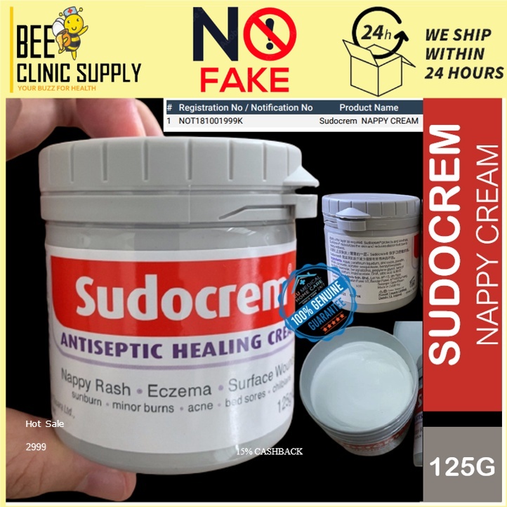 Sudocrem Nappy Cream 125g Sudocream Antiseptic Healing Cream/baby nappy ...