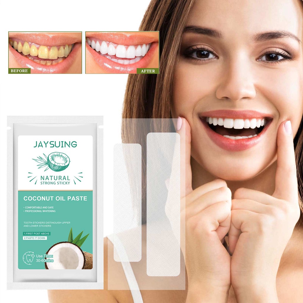 Jaysuing Quick Tooth Whitening Strip Cleaning Teeth Yellow Smoke Stain ...