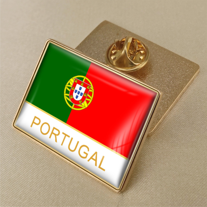 Portugal Flag Pin Gum Emblem High-end Badge Lapel Pins Flags of the ...